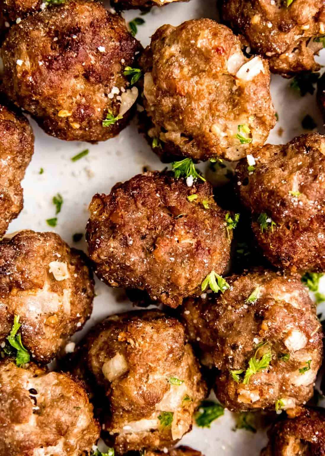 Air Fryer Classic Meatballs - It Starts With Good Food