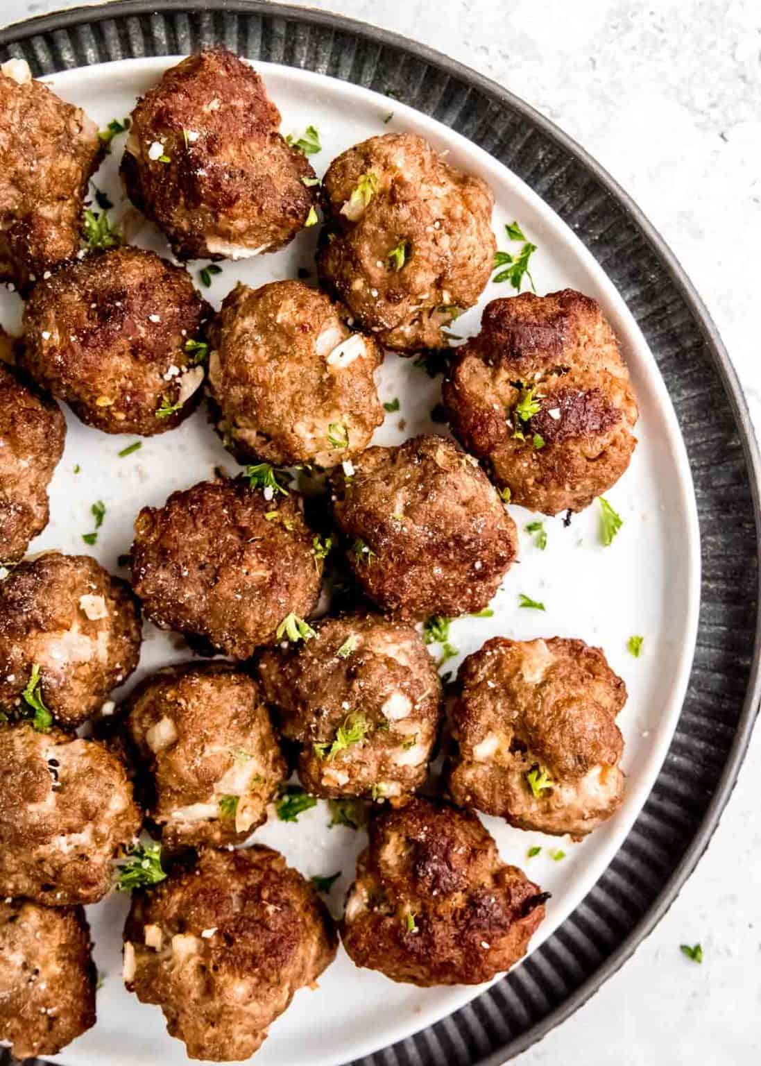 Air Fryer Classic Meatballs - It Starts With Good Food