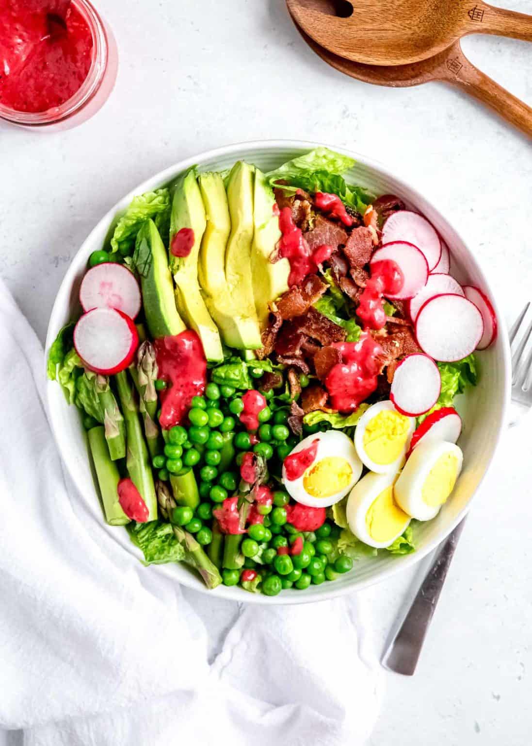 Spring Salad with Raspberry Vinaigrette - It Starts With Good Food